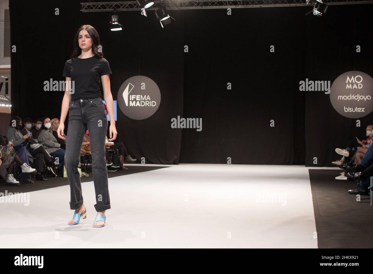 Madrid, Madrid, Spain. 4th Feb, 2022. A model pose.The professional ...