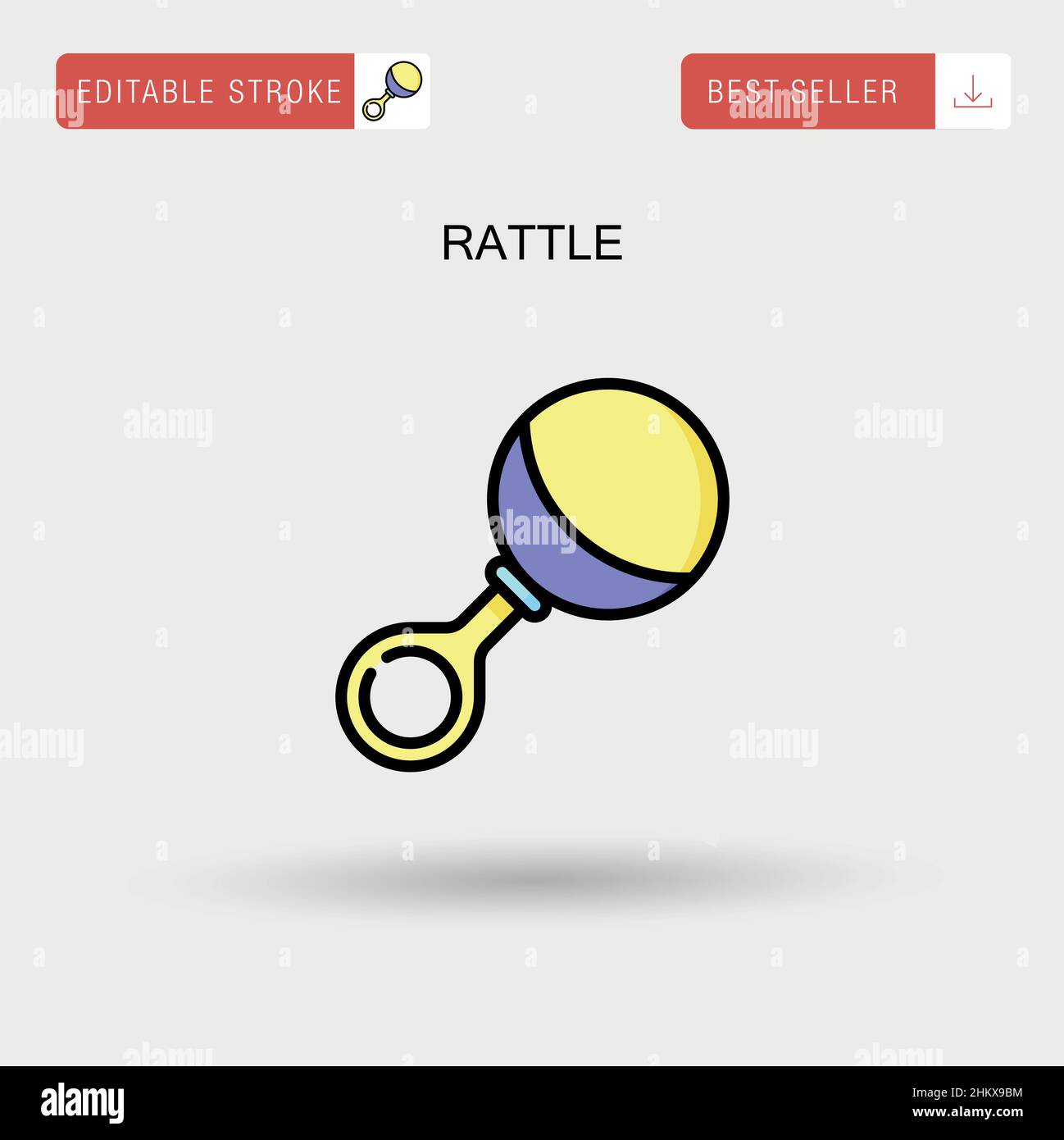 Toy rattle Stock Vector Images - Alamy