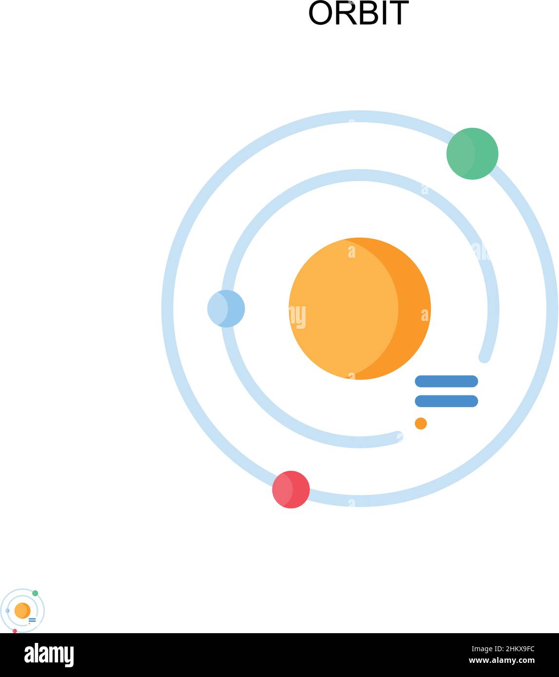 Orbit Simple vector icon. Illustration symbol design template for web mobile UI element Stock ...