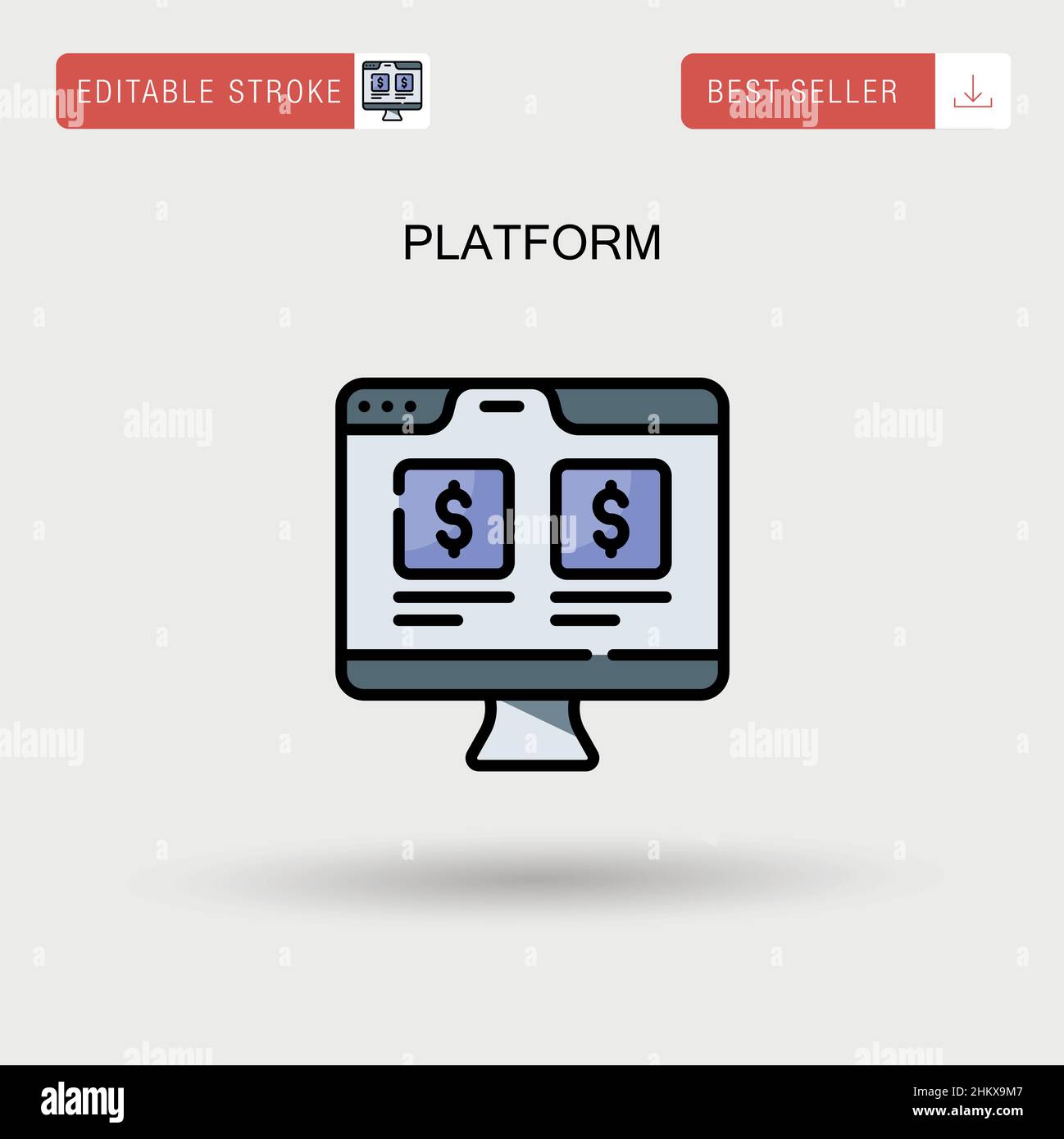 Platform Simple vector icon Stock Vector Image & Art - Alamy