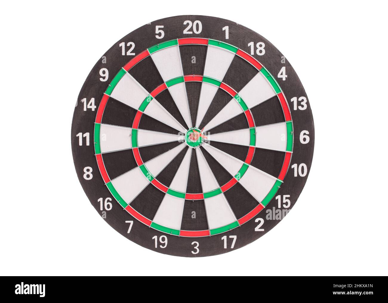 Traditional dart board. Isolated on a white background Stock Photo - Alamy