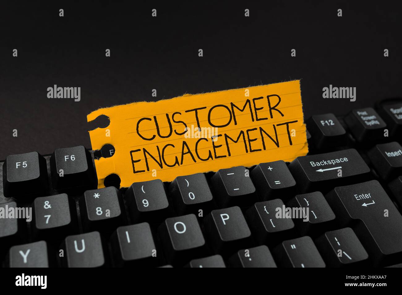 Sign displaying Customer Engagement. Internet Concept communication ...
