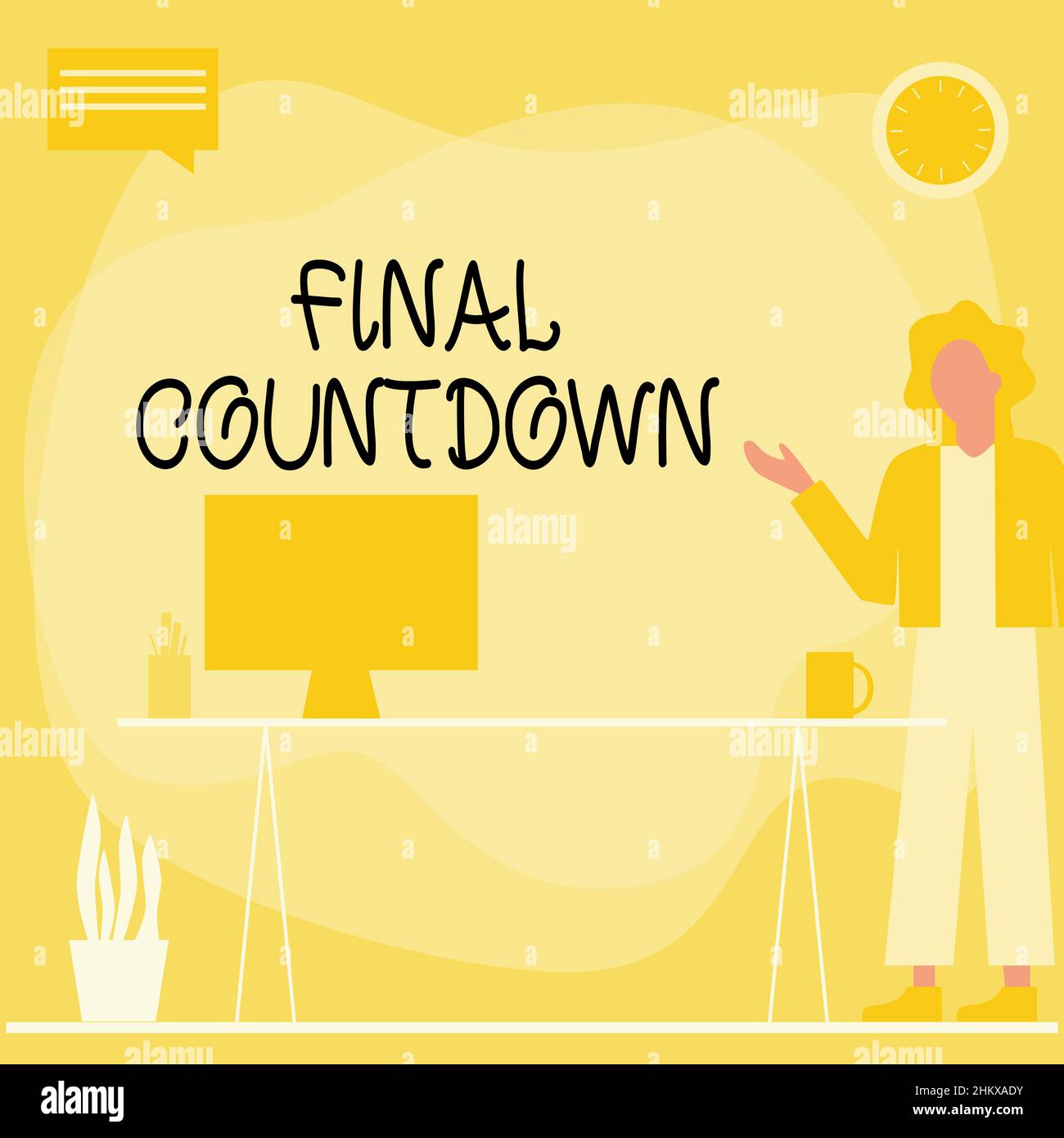 Inspiration showing sign Final Countdown. Conceptual photo Last moment ...