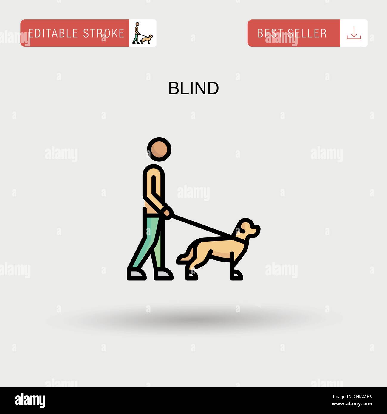 Blind Simple vector icon Stock Vector Image & Art - Alamy