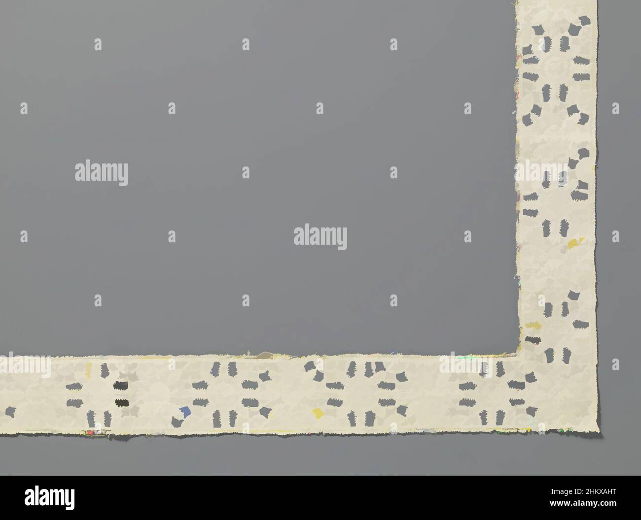 Art inspired by Interlacing needlepoint lace with rosettes, Elongated u ...