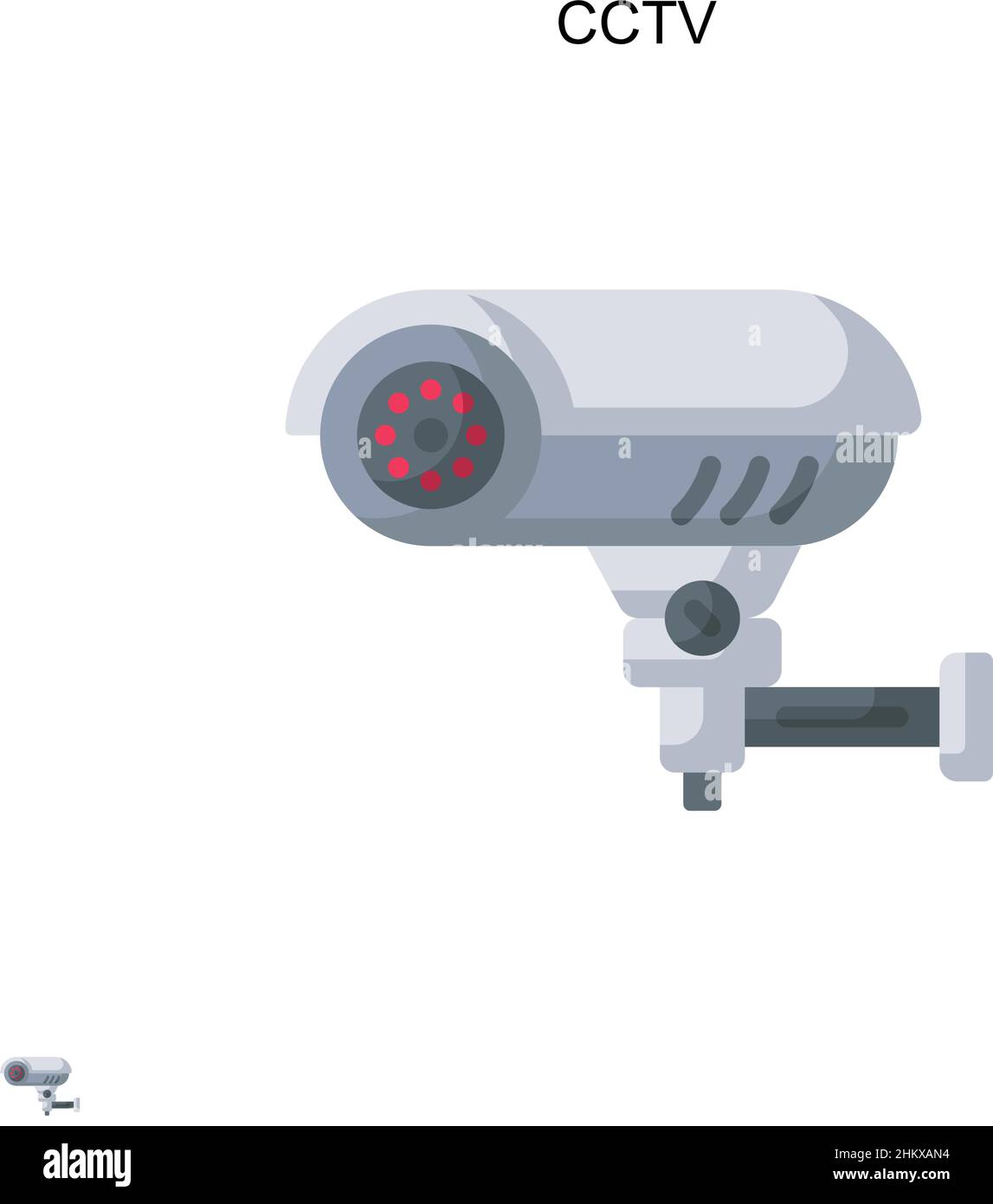 Cctv Simple vector icon. Illustration symbol design template for web ...