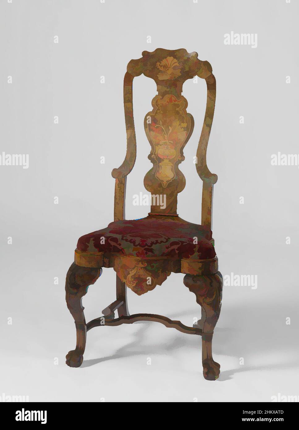 Art inspired by Chair, Chair, Chair of walnut with loose upholstered ...