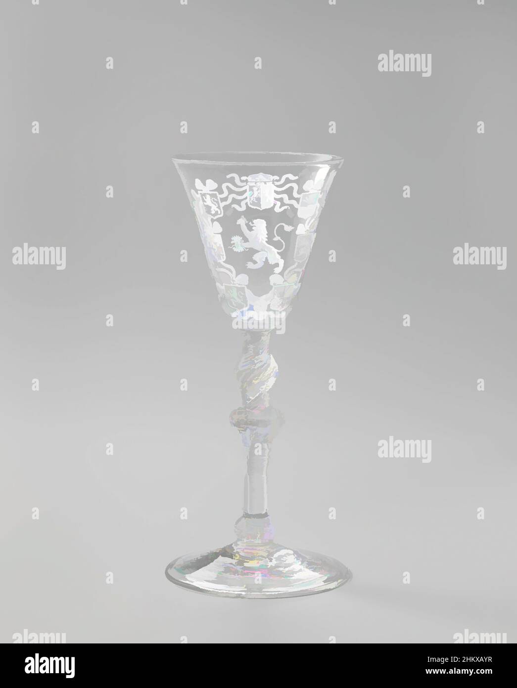 Art inspired by Chalice glass with the arms of the States General and ...