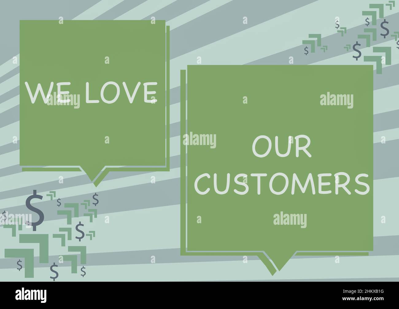 Conceptual caption We Love Our Customers. Business overview We Love Our ...