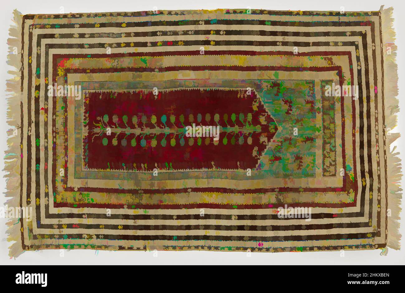 Art inspired by Prayer rug with one transverse panel, KULA, Prayer rug ...