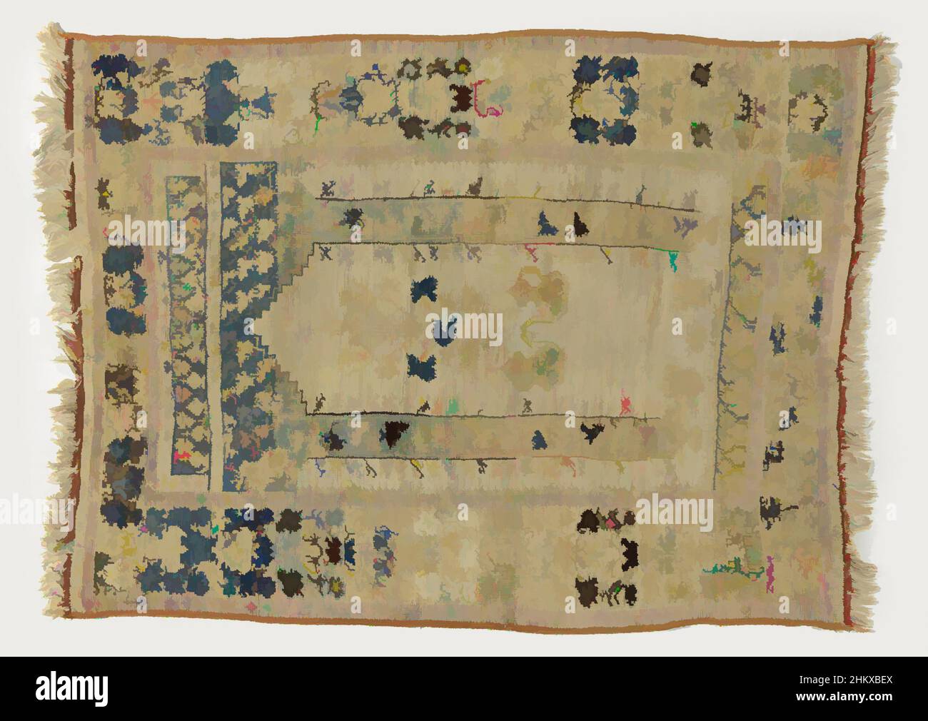 Art inspired by Prayer rug with two transverse panels, KULA, Prayer rug ...