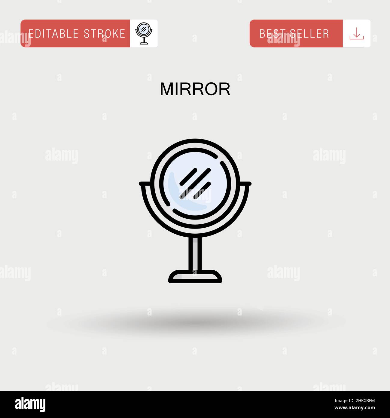 Mirror Simple vector icon Stock Vector Image & Art - Alamy