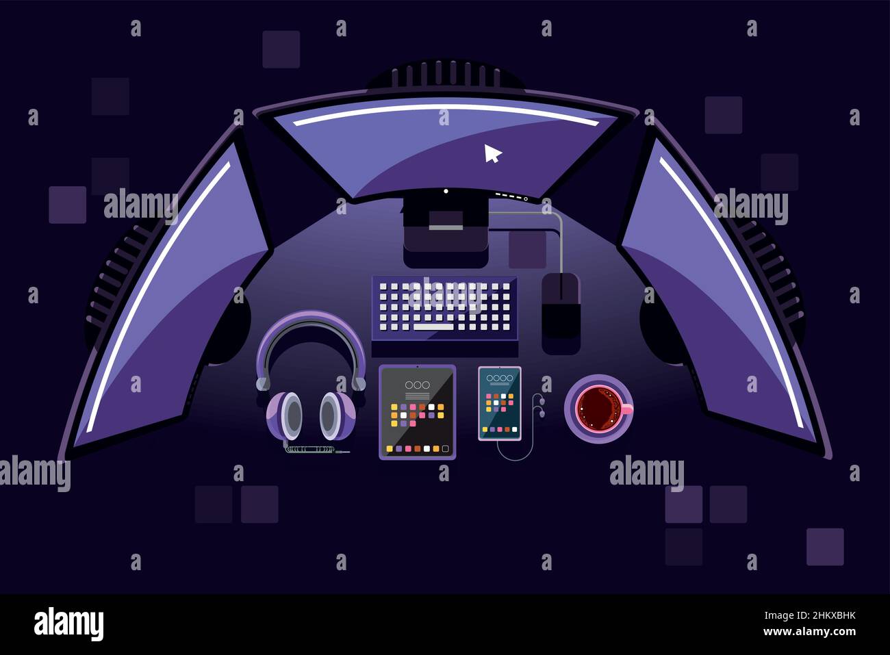 workplace office high tech Stock Vector Image & Art - Alamy