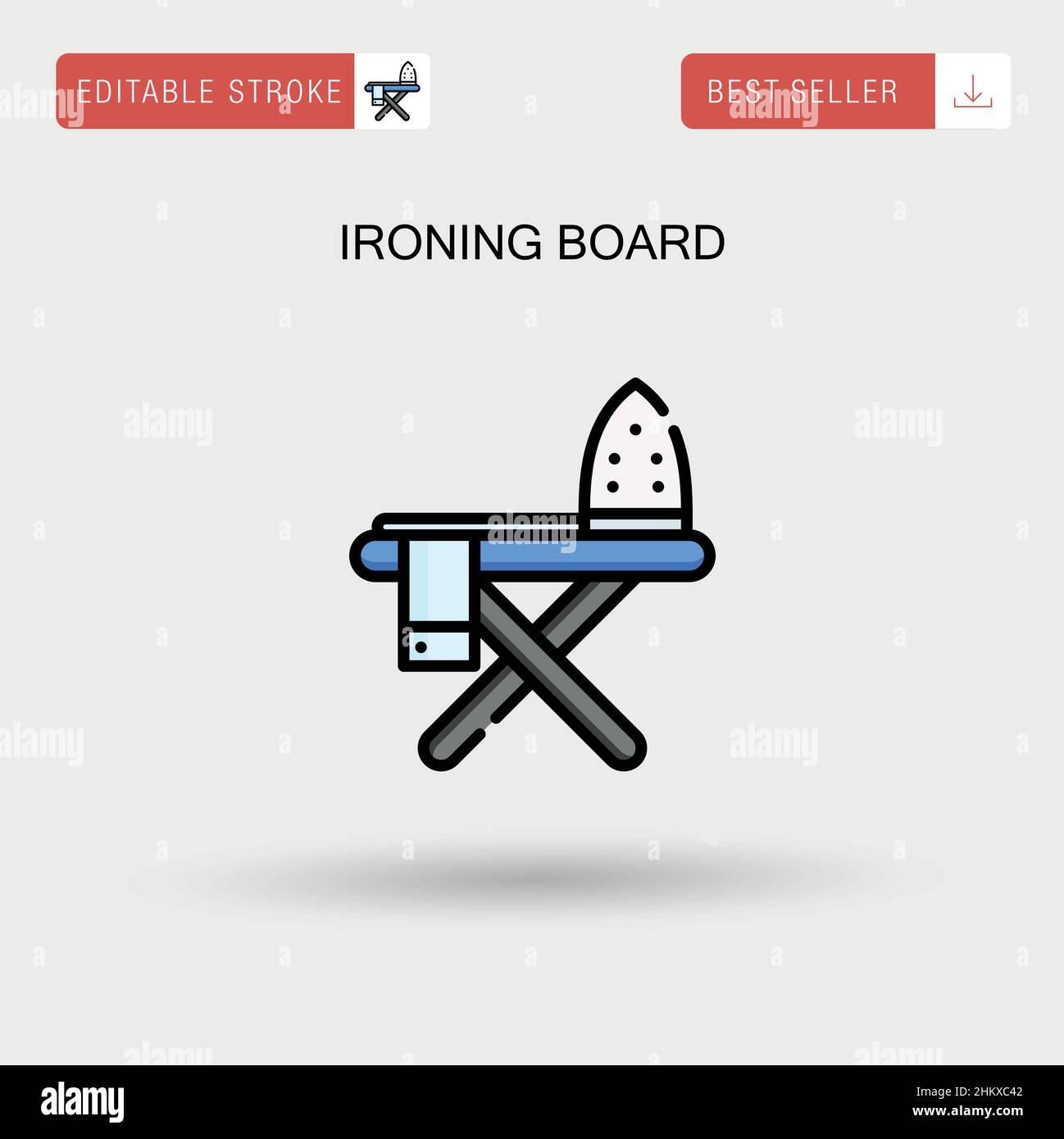 Ironing board Simple vector icon Stock Vector Image & Art - Alamy