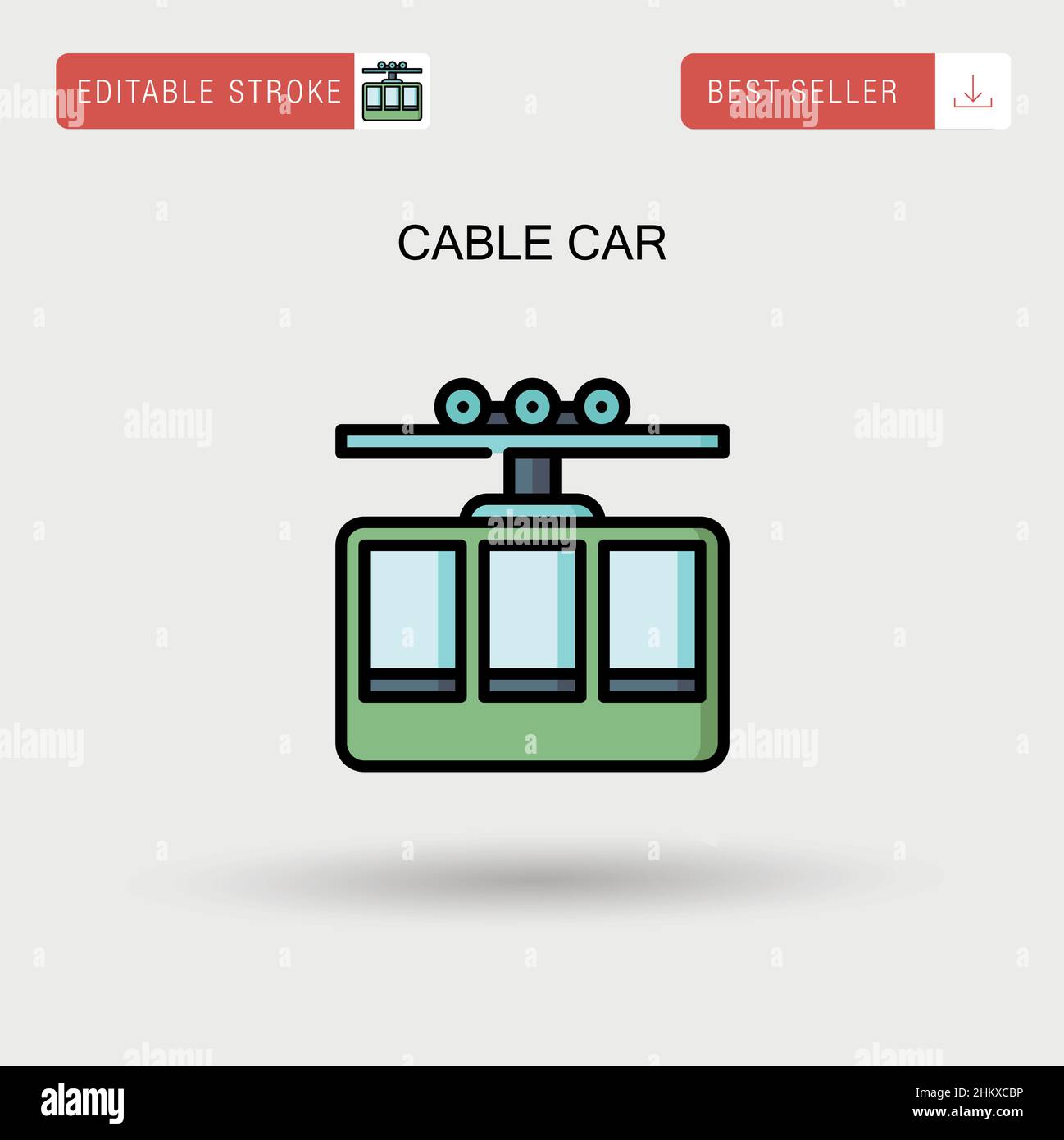 Cable car for transportation Stock Vector Images - Alamy