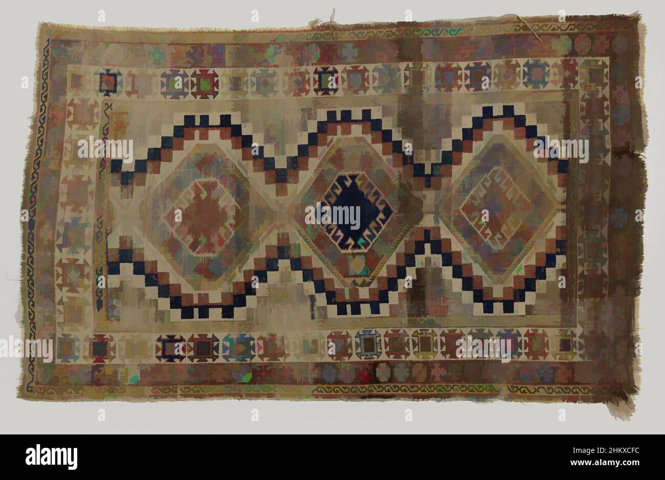 Art inspired by Wool carpet with geometric figures, Wool carpet. In the ...