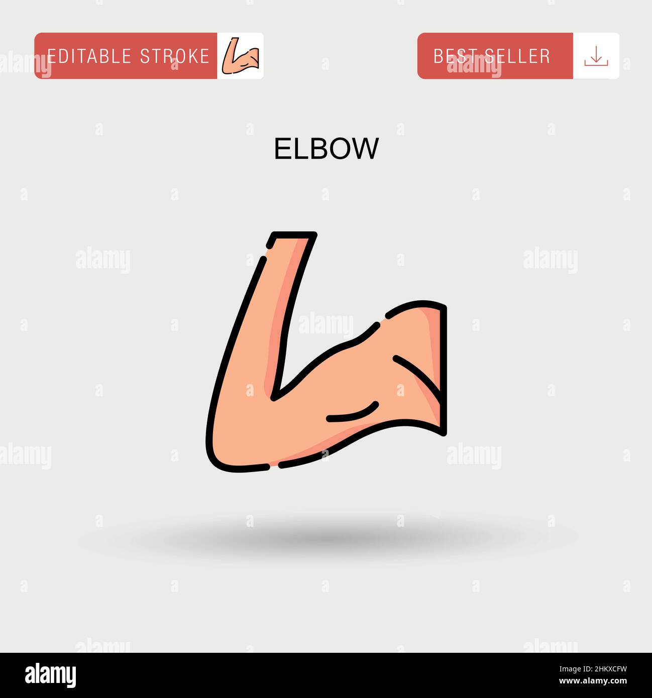 Elbow bump business Stock Vector Images - Alamy