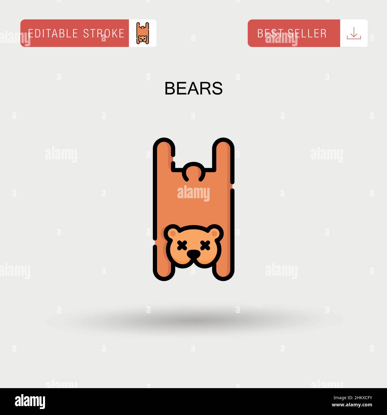 Bears Simple vector icon Stock Vector Image & Art - Alamy