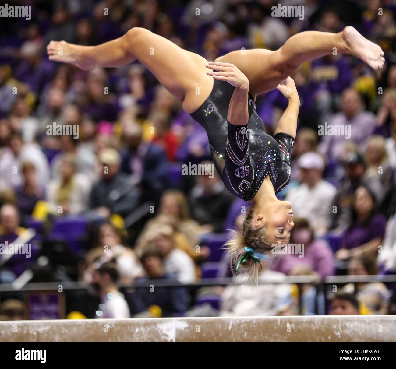 Baton Rouge, LA, USA. 5th Feb, 2022. LSU's Bridget Dean performs on the ...