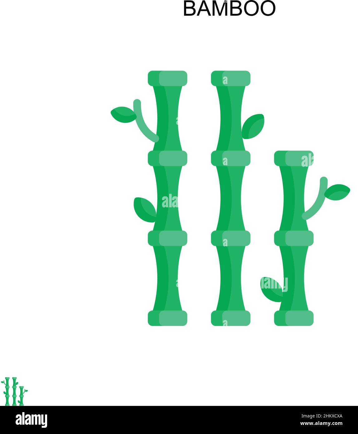 Bamboo Simple Vector Icon Illustration Symbol Design Template For Web Mobile Ui Element Stock