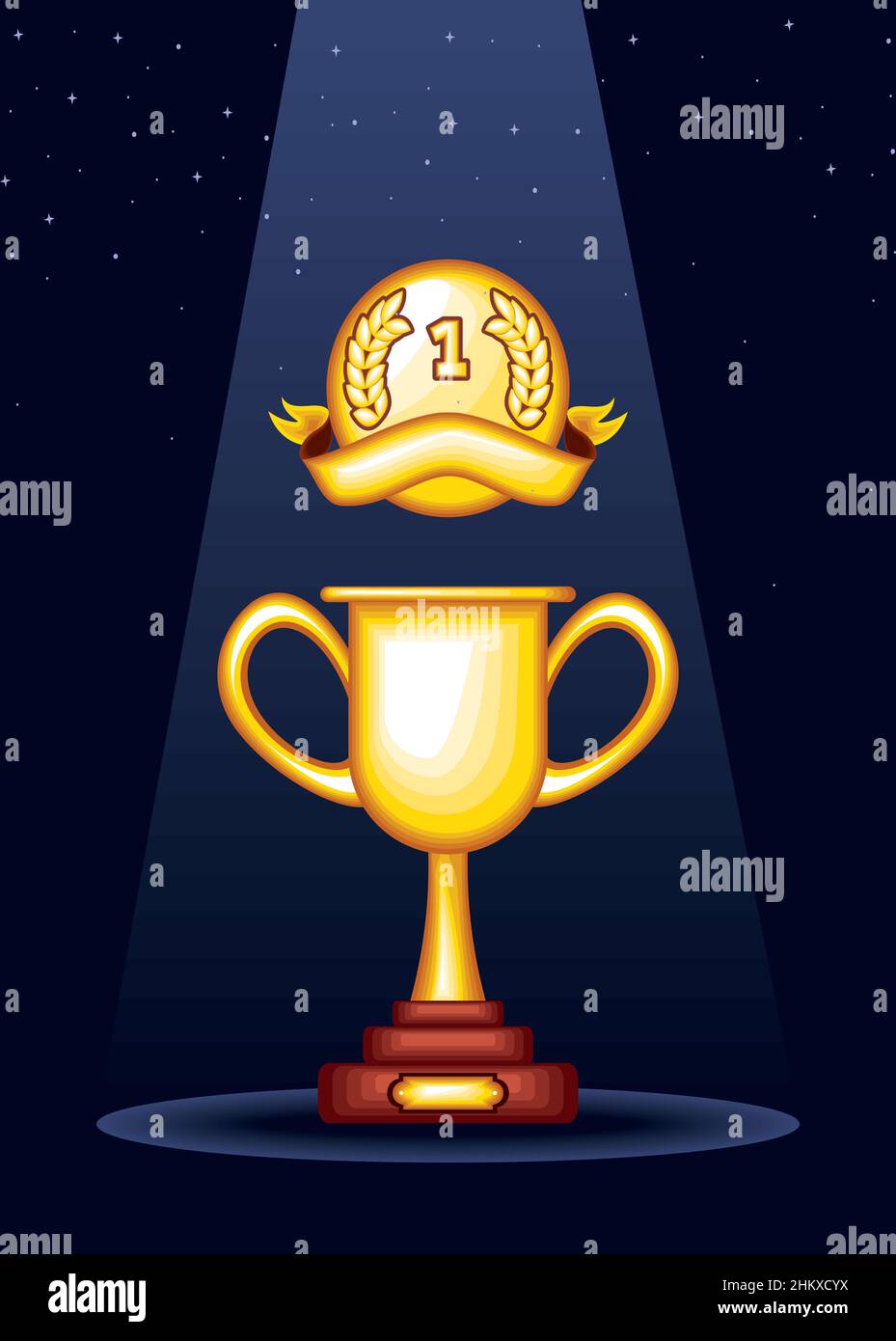 trophy emblem award Stock Vector Image & Art - Alamy