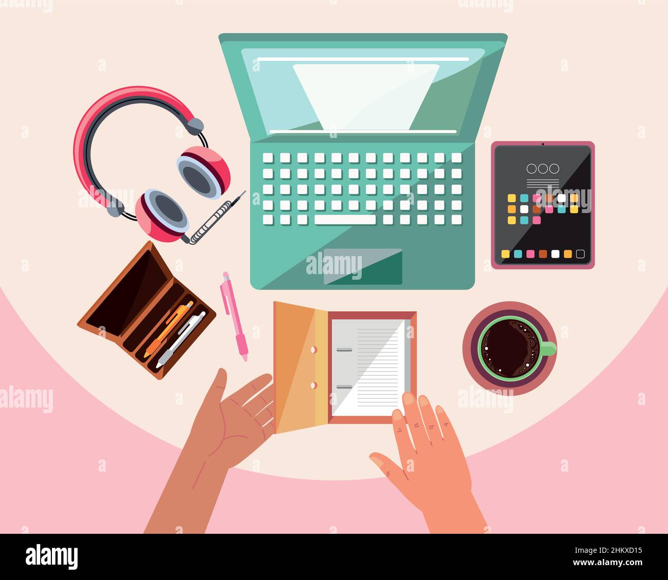 hands work office Stock Vector Image & Art - Alamy