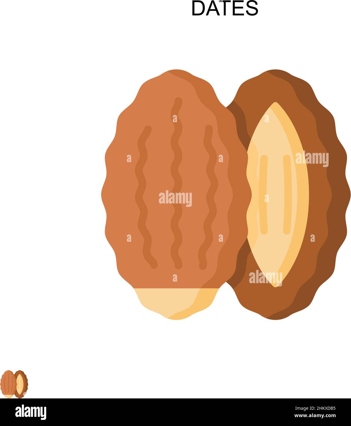 Dates Simple vector icon. Illustration symbol design template for web ...