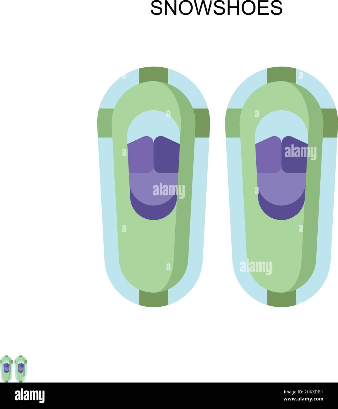 Snowshoe hiking Stock Vector Images - Alamy