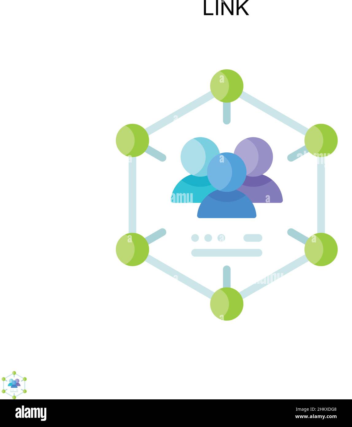 Link Simple vector icon. Illustration symbol design template for web ...