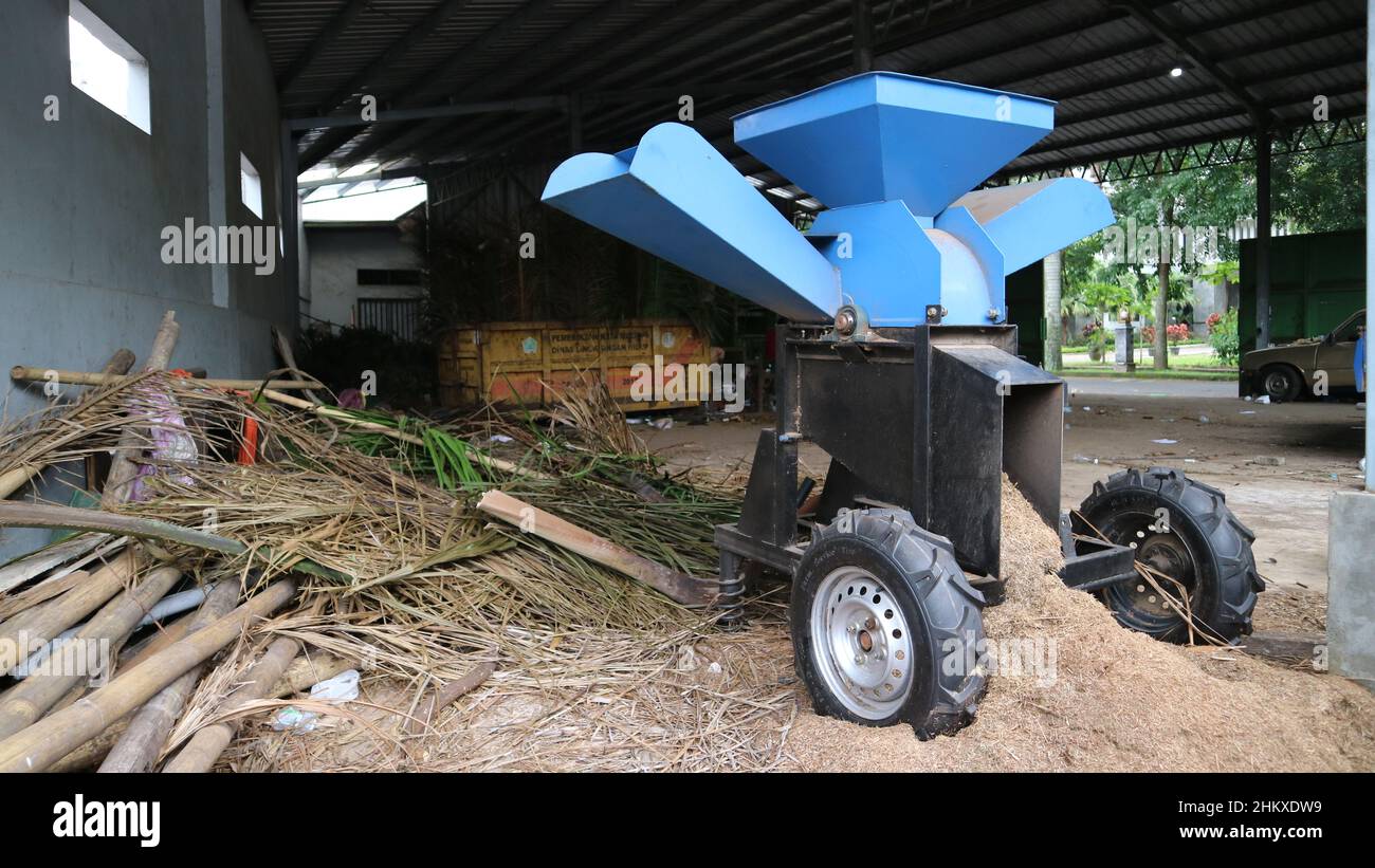 grass chopper kubota machine Stock Photo - Alamy
