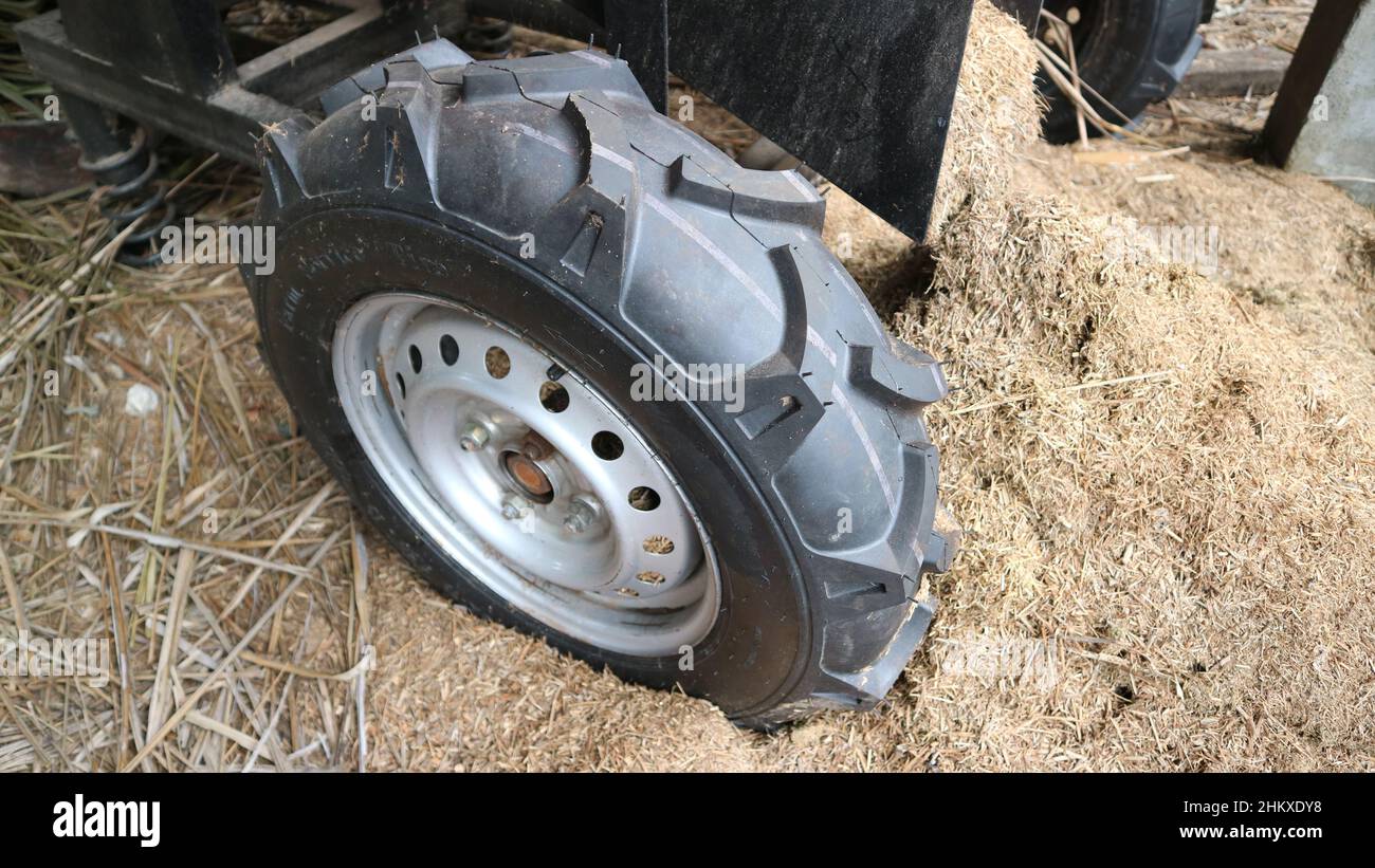 grass chopper kubota machine Stock Photo - Alamy