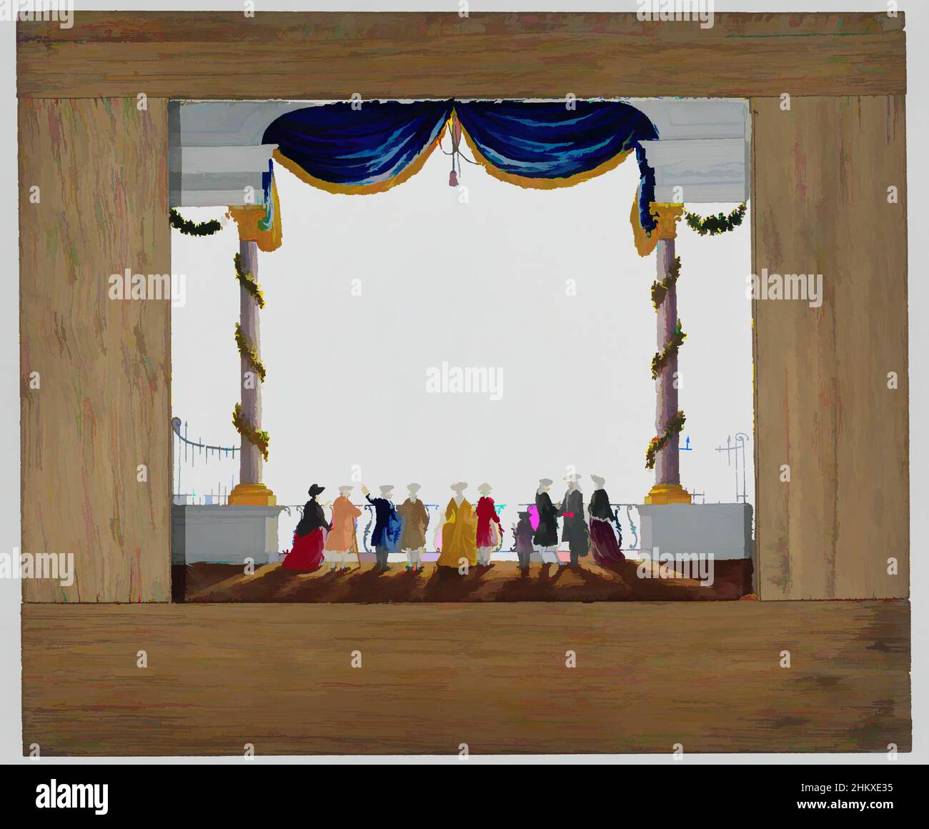 Art inspired by Spectators on a Balcony, From a balcony between two ...