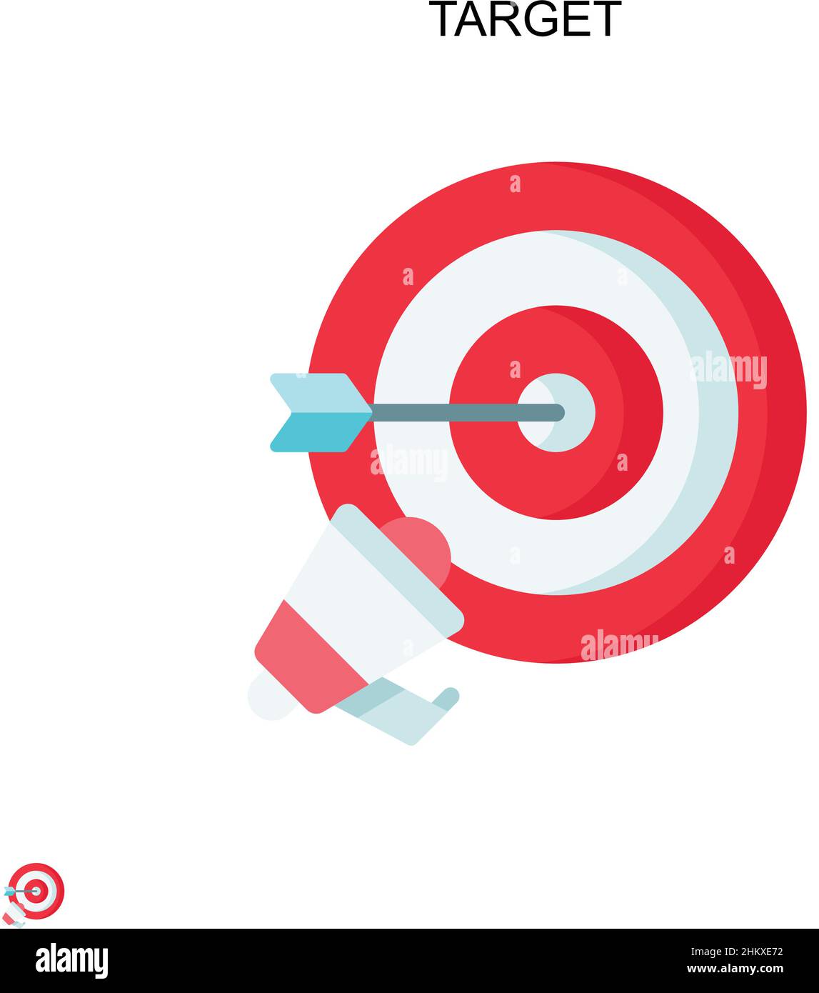 Target Simple vector icon. Illustration symbol design template for web ...