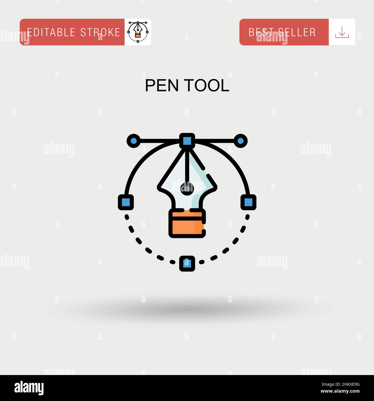 Pen tool Simple vector icon Stock Vector Image & Art - Alamy