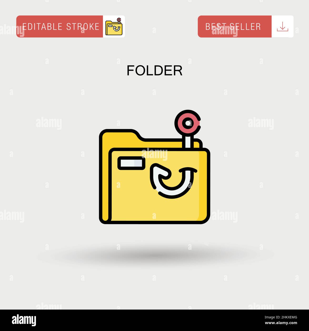 Blank file folder mockup Stock Vector Images - Alamy