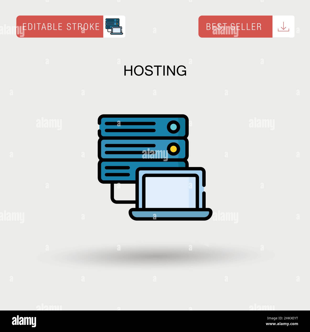 Network and hosting Stock Vector Images - Alamy