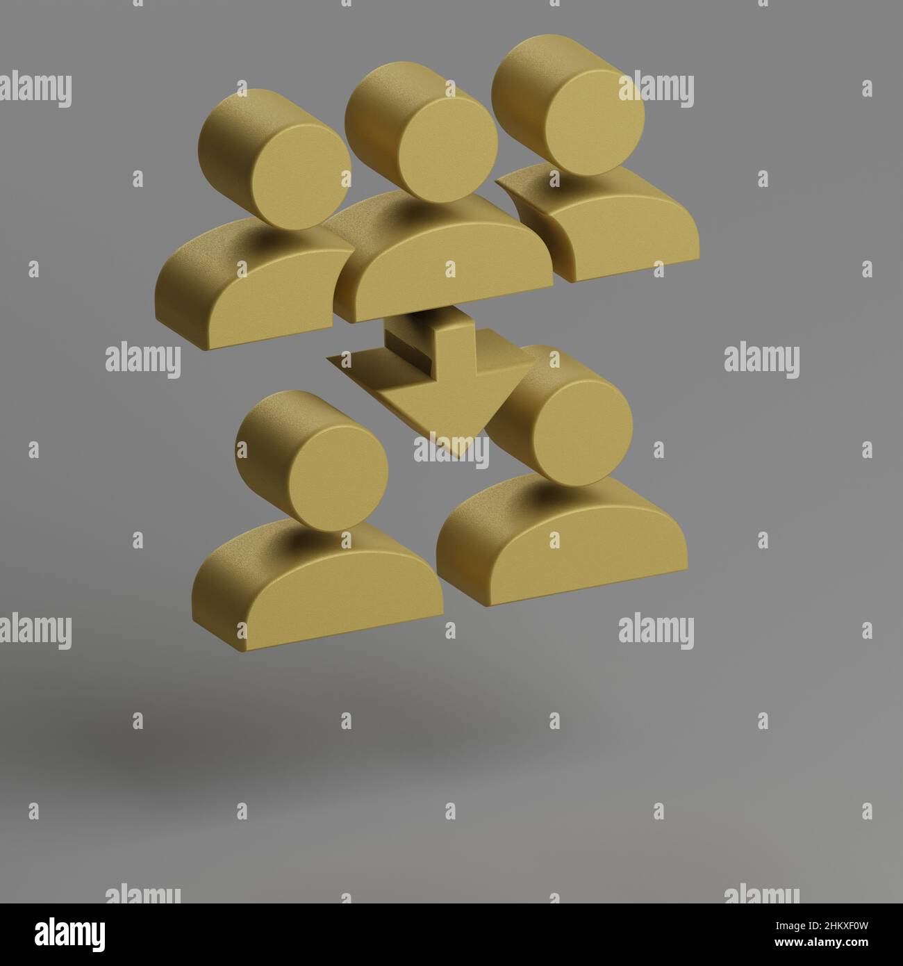 Reduce Capacity icon. Yellow symbol social icons on gray background. 3d ...