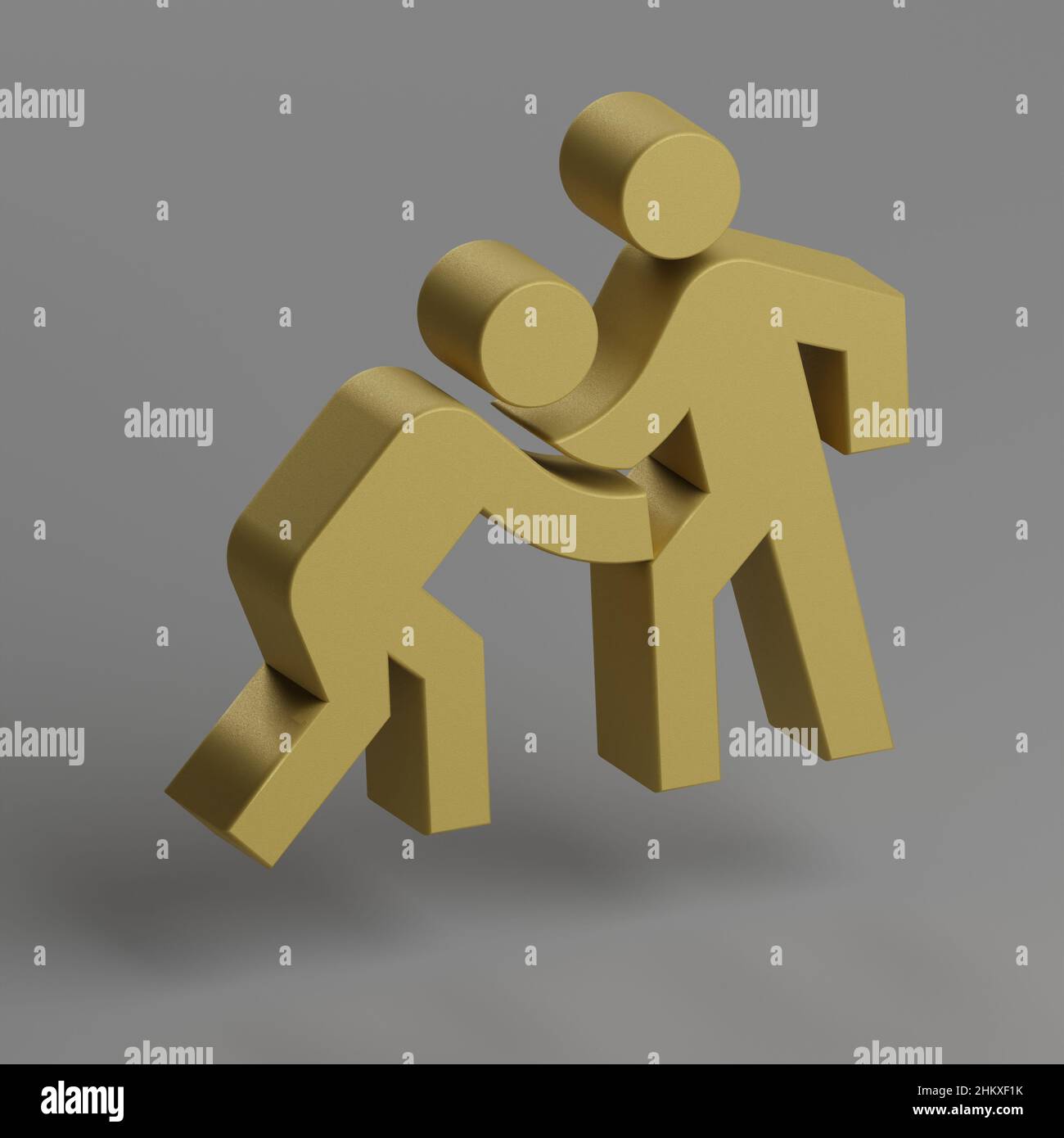 Sports Kabaddi icon. Yellow symbol social icons on gray background. 3d ...