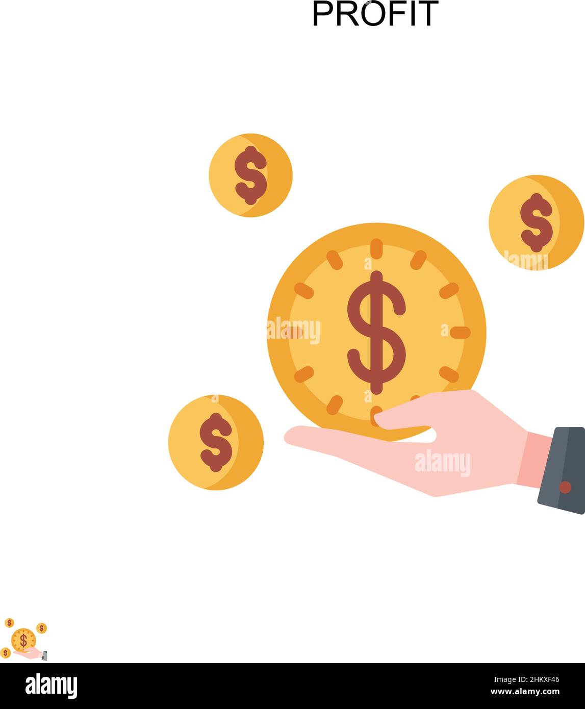 Symbol of profit Stock Vector Images - Alamy