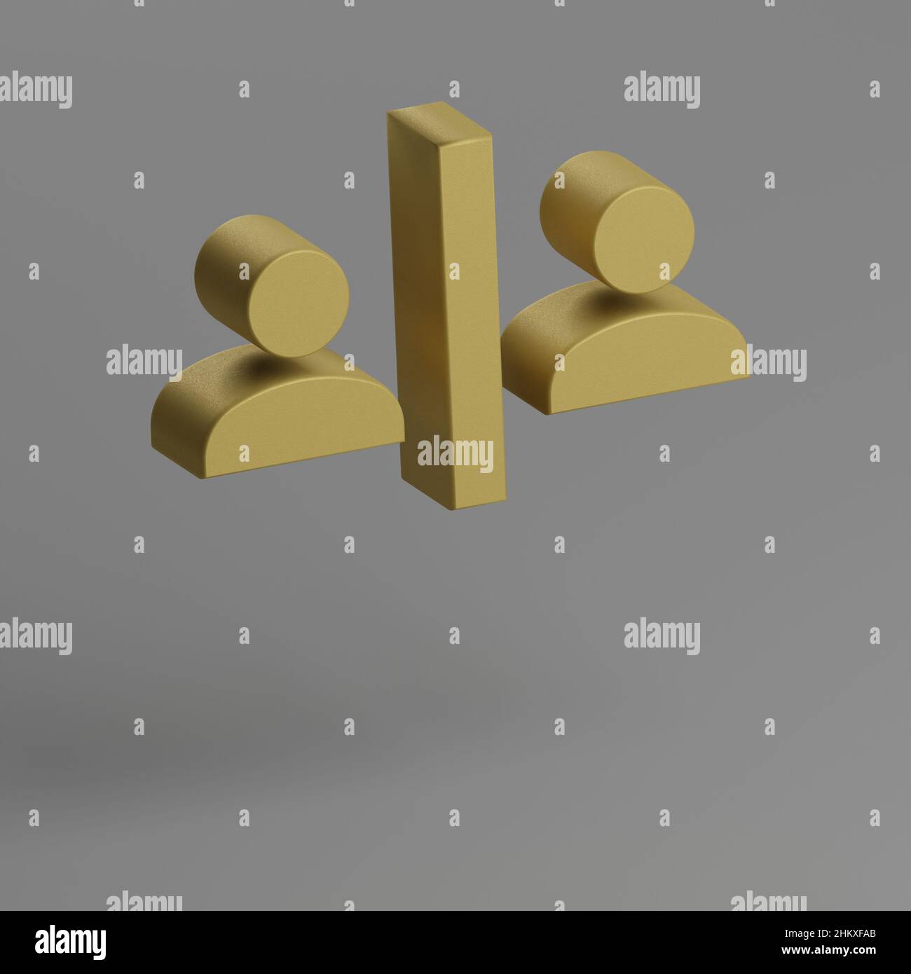 Safety Divider icon. Yellow symbol social icons on gray background. 3d ...