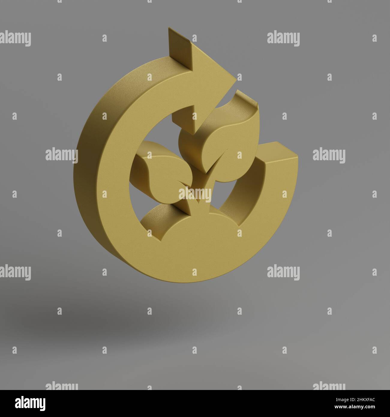 Compost icon. Yellow symbol social icons on gray background. 3d ...