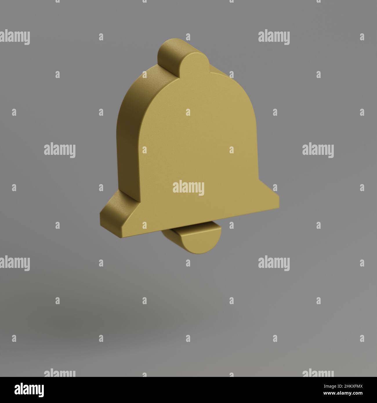 Notifications icon. Yellow Notifications symbol social icons on gray ...