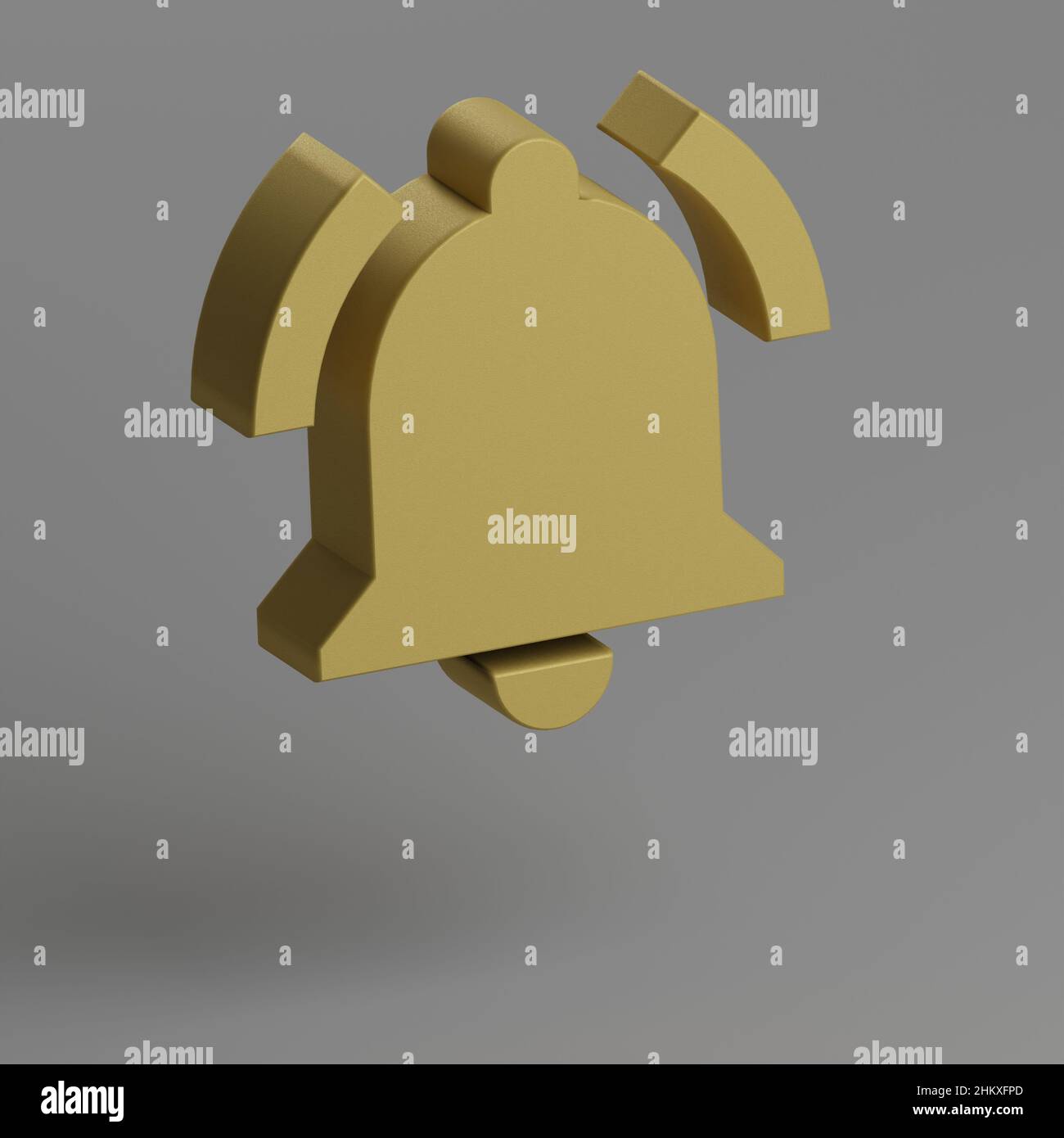 Notifications Active icon. Yellow symbol social icons on gray ...