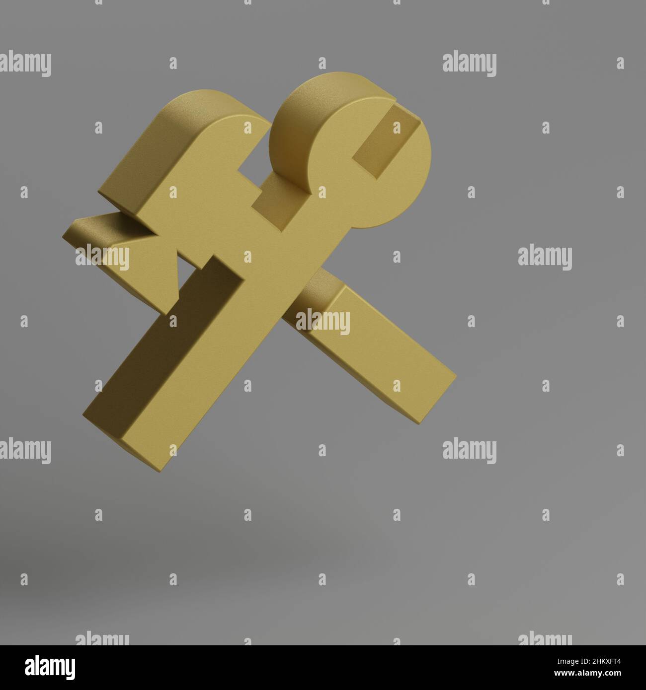 Construction icon. Yellow symbol social icons on gray background. 3d ...