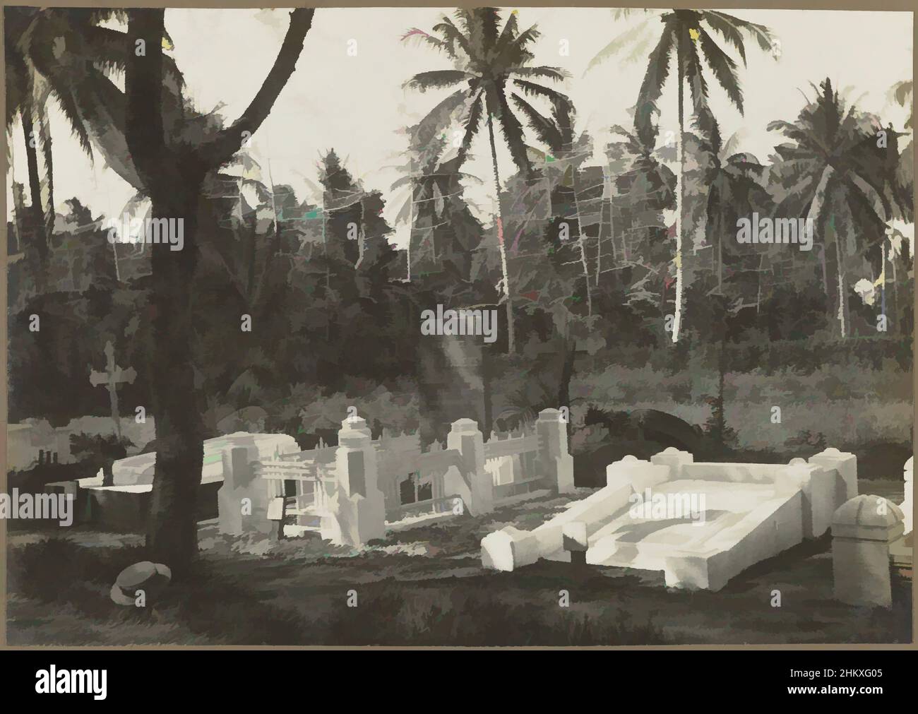 Art inspired by Cemetery with grave of G.J. Dammers, A cemetery at ...