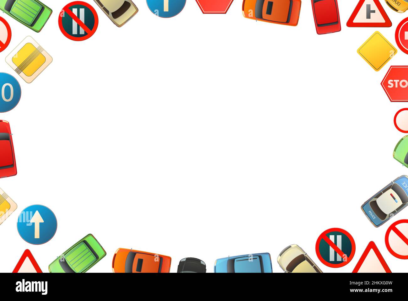 Funny Car Horizontal Stock Vector Images - Alamy