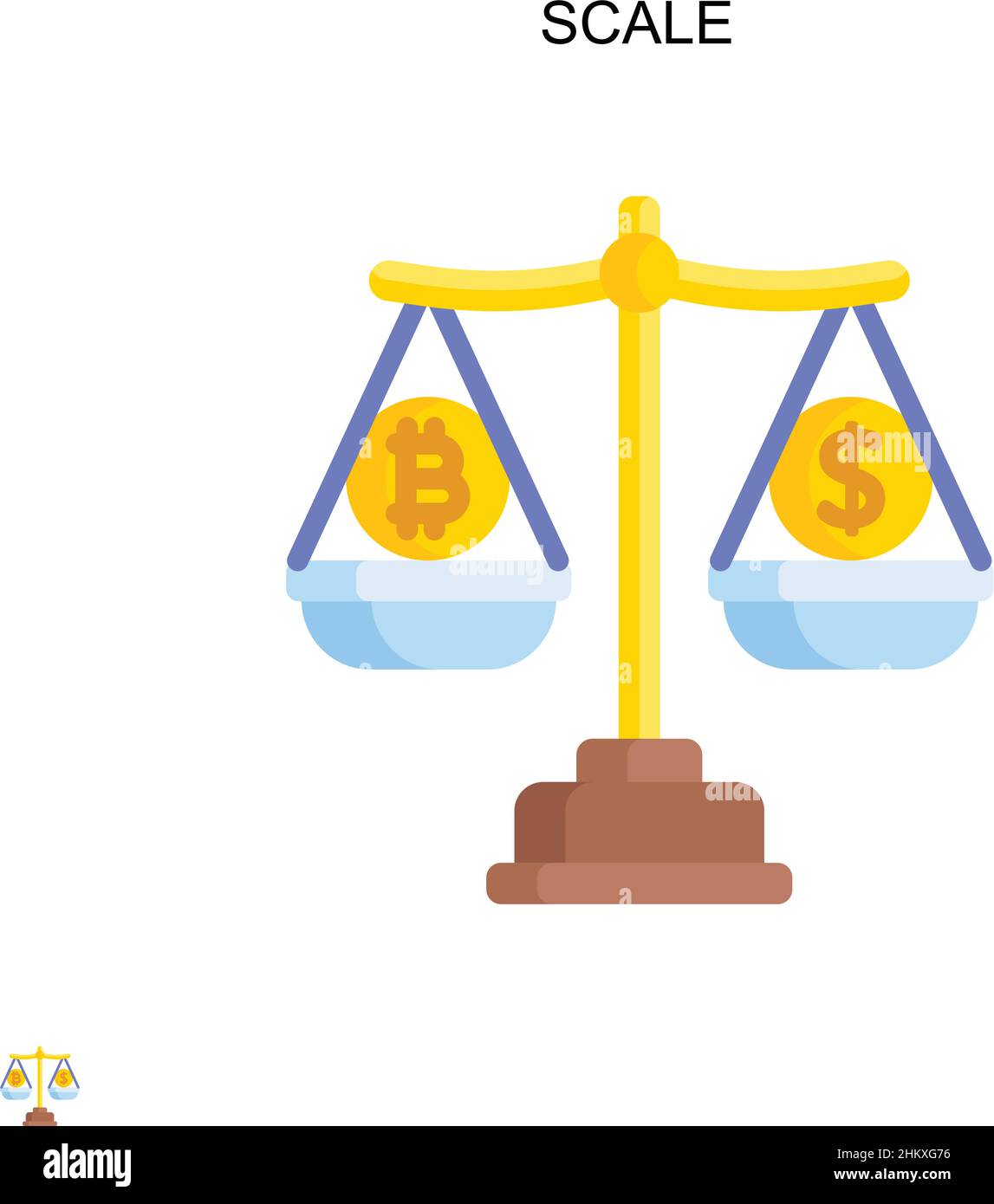 Scale Simple vector icon. Illustration symbol design template for web ...