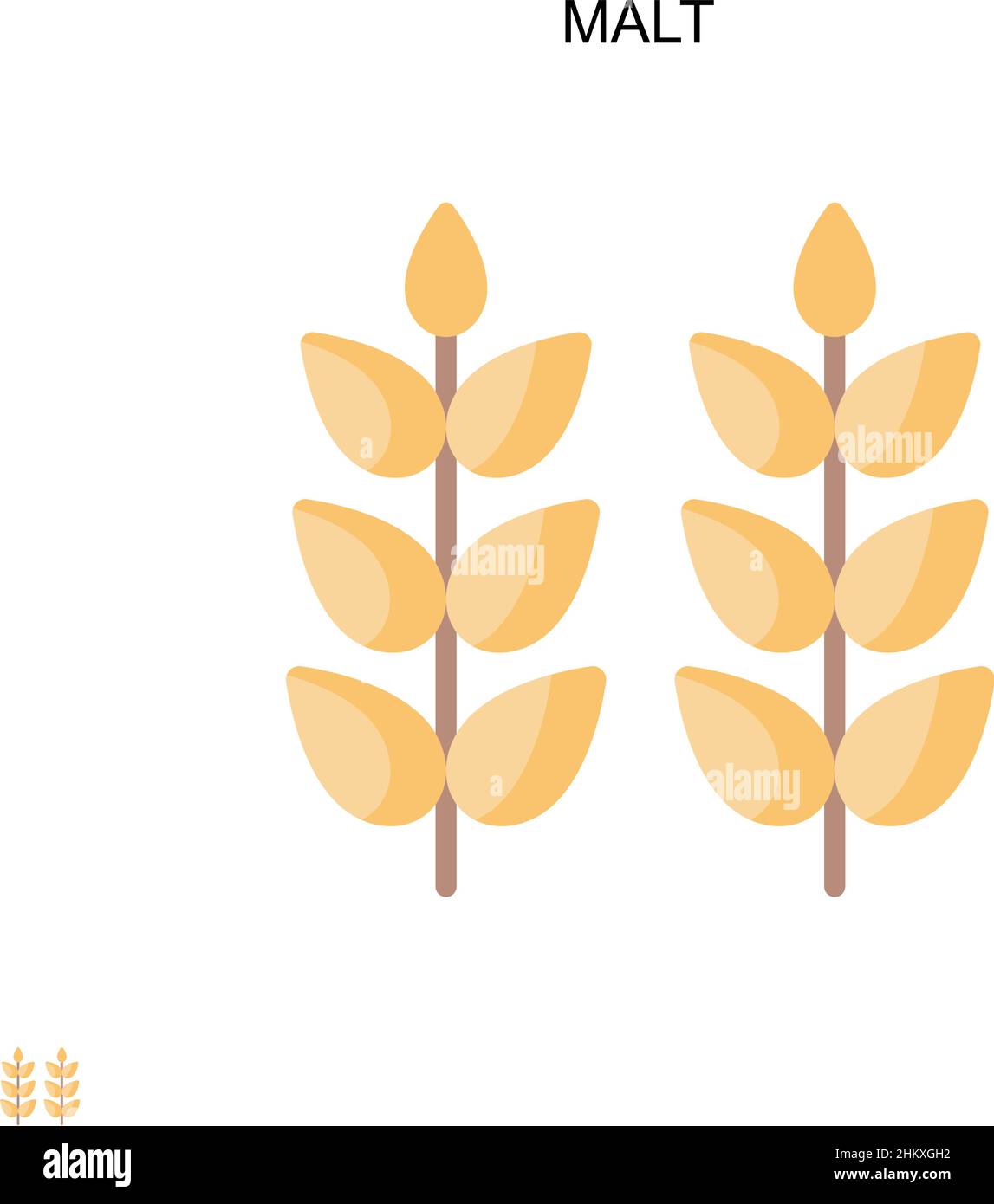 Malt Simple vector icon. Illustration symbol design template for web ...
