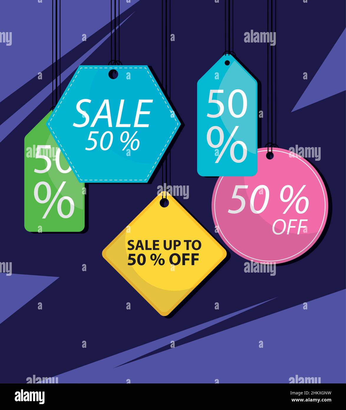 hanging sale tags Stock Vector Image & Art - Alamy