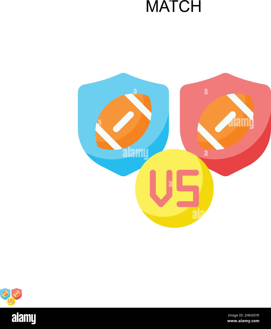 Match Simple vector icon. Illustration symbol design template for web ...